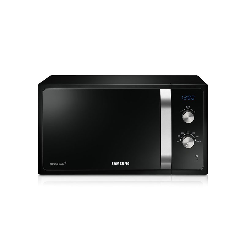 Samsung SOLO 23L, Ceramic Enamel, Black, Automatic Microwave Oven ...