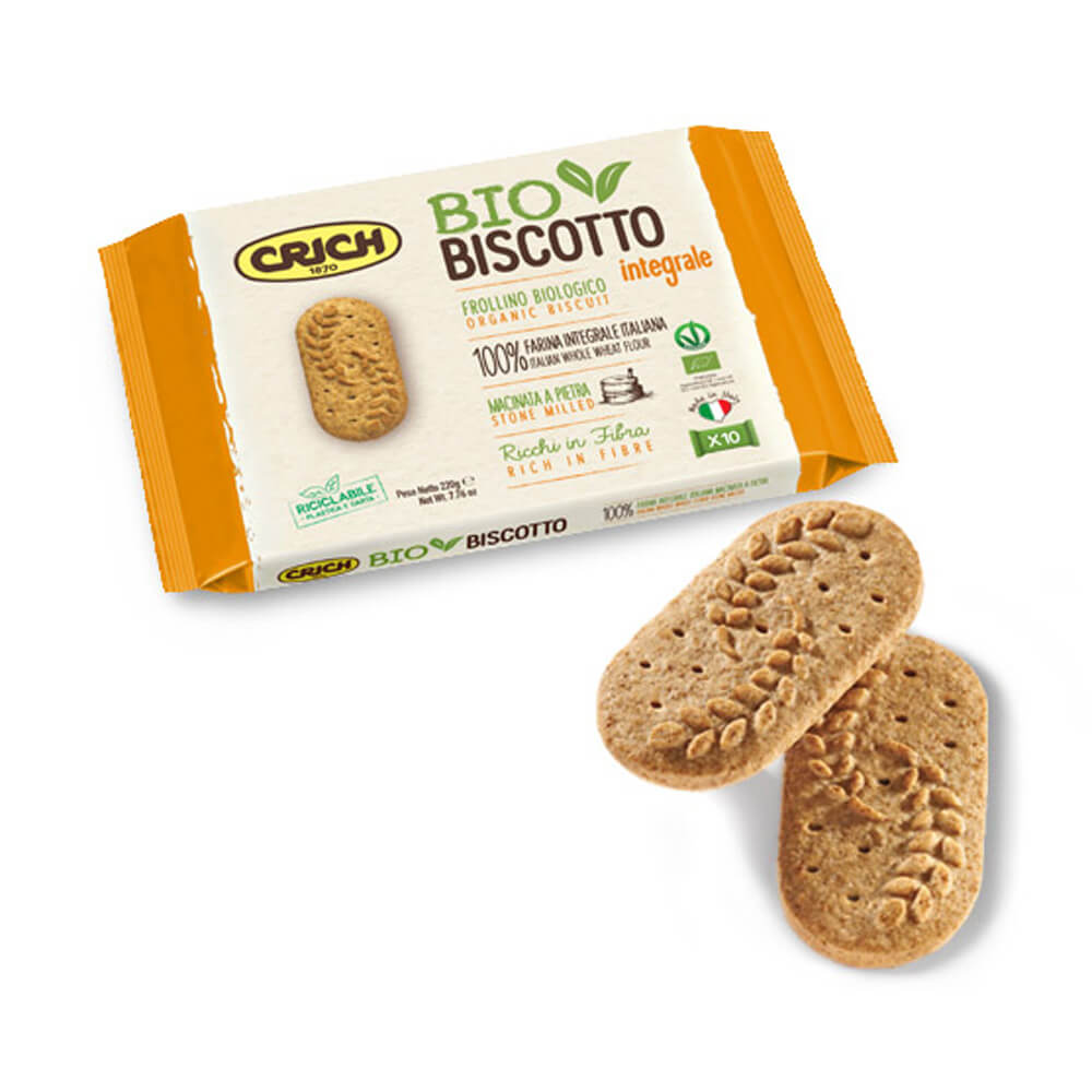 Crich 100% Whole wheat organic biscuit 220g (14pcs) | Wholesales Uganda